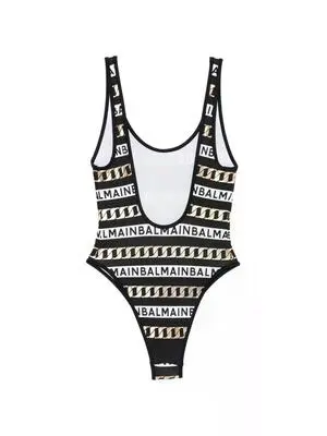 Balmain Logo-print Swimsuit