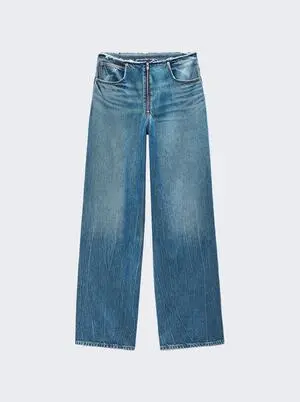 Alexander Wang Raw Edge Hem Jeans For Women