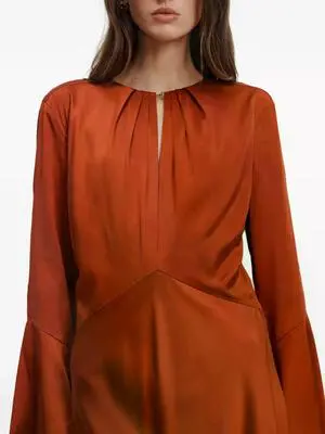 Veronica Beard Ezri Midi Dress - Orange
