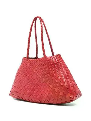 Dragon Diffusion Big Santa Crocce Woven Tote Bag - Red