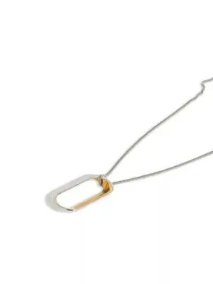 JIL SANDER Two-tone Pendant Necklace