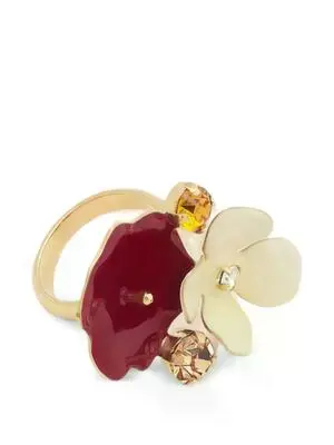Marni Flower Rhinestone Ring