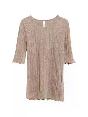 LAUREN MANOOGIAN Ribbed Knit Top