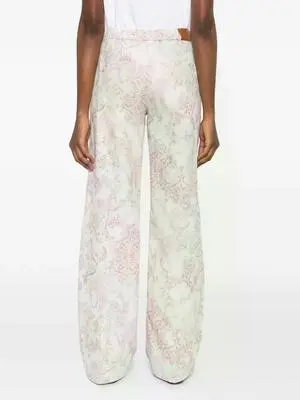 FORTE_FORTE Floral-print Trousers