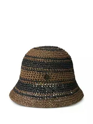MAISON MICHEL Clem Bucket Hat - Brown