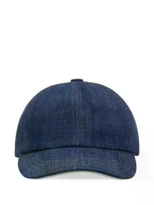 Ami Denim Cap With Side Patch - Blue