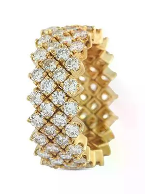 LB EXCLUSIVE Eternity Diamond Lattice Ring - Gold