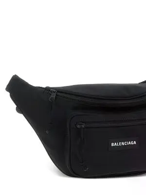 Balenciaga Logo-patch Belt Bag - Black