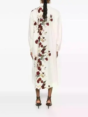 Khaite Gloria Floral-print Shirt Dress
