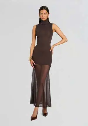 SEROYA Amine Knit Maxi Dress