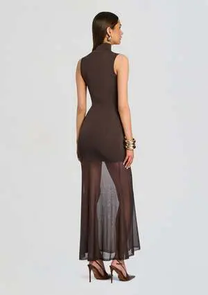 SEROYA Amine Knit Maxi Dress