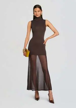 SEROYA Amine Knit Maxi Dress