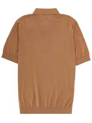 LARDINI Cotton Polo - Brown