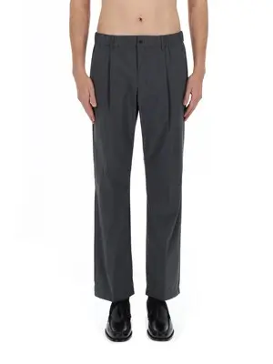 Herno Wool Blend Tailored Trousers - Grey