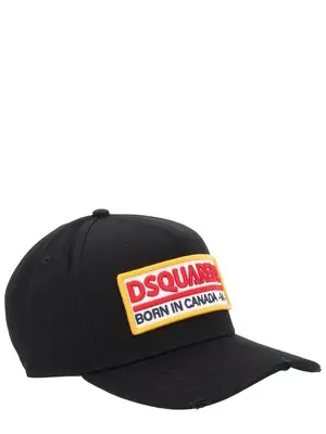 Dsquared2 Logo Patch Baseball Cap - Black
