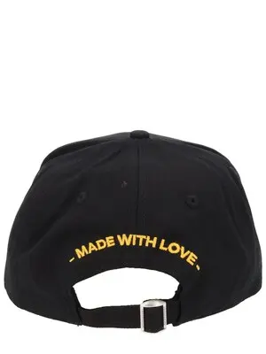 Dsquared2 Logo Patch Baseball Cap - Black