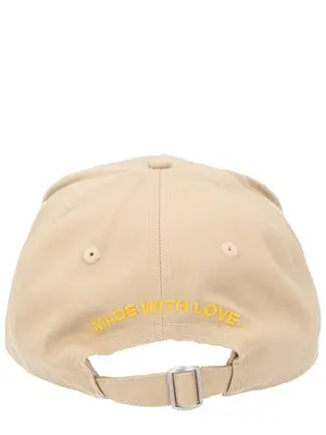 Dsquared2 Baseball Cap With Logo Patch - Beige