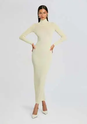 SEROYA Maurice Knit Maxi Dress - Shortbread