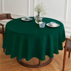 SOLINO HOME Linen Round Tableclothsonoma - Green