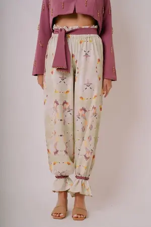 SAN MALO Lara Adjustable Printed Trousers