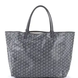 Goyard Saint Louis Gm Tote Coated Canvas - Grey