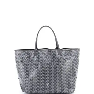 Goyard Saint Louis Gm Tote Coated Canvas - Grey