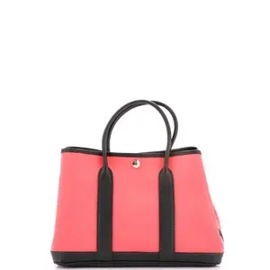 Hermès Garden Party Tote Toile And Leather 30 - Pink