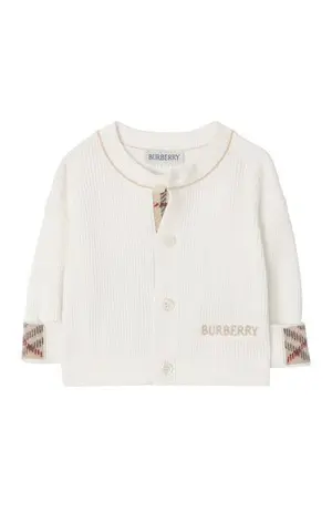 Burberry Logo Cotton Cardigan