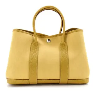 Hermès Garden Party Tote Toile And Leather 30 - Curry