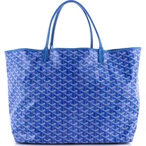 GOYARD Saint Louis Gm Tote Coated Canvas - Blue