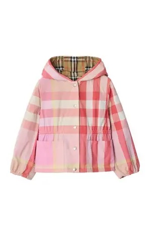 Burberry Reversible Check Nylon Hooded Jacket