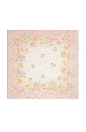 Burberry Garden Party Silk Scarf - Quartz Pink