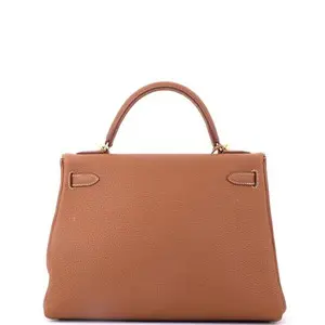 Hermès Kelly Handbag 32 Brown Togo With Hardware