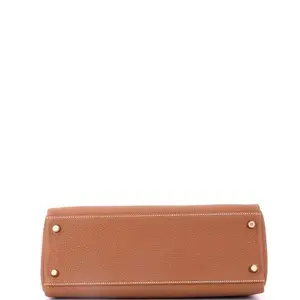 Hermès Kelly Handbag 32 Brown Togo With Hardware