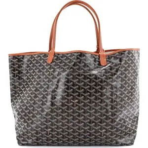 Goyard Saint Louis Tote Coated Canvas Pm - Brown