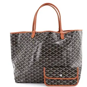 Goyard Saint Louis Tote Coated Canvas Pm - Brown