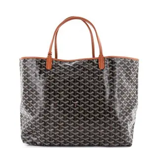 Goyard Saint Louis Tote Coated Canvas Pm - Brown