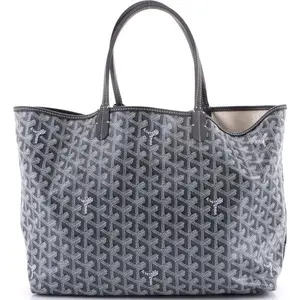 Goyard Saint Louis PM Tote Coated Canvas Grey