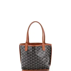 Goyard Anjou Reversible Mini Tote Coated Canvas - Black