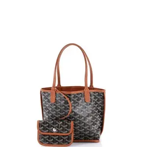 Goyard Anjou Reversible Mini Tote Coated Canvas - Black