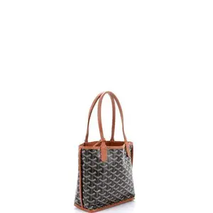 Goyard Anjou Reversible Mini Tote Coated Canvas - Black