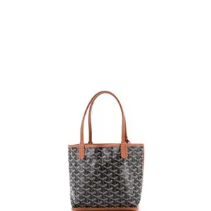 Goyard Anjou Reversible Mini Tote Coated Canvas - Black