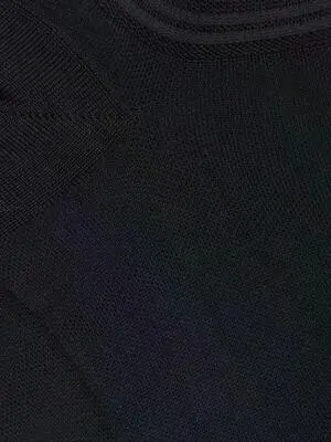 Zegna Ribbed Invisible Socks With Stripe Detail - Blue