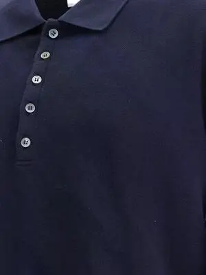 Thom Browne 4-bar Long-sleeve Polo Shirt - Blue