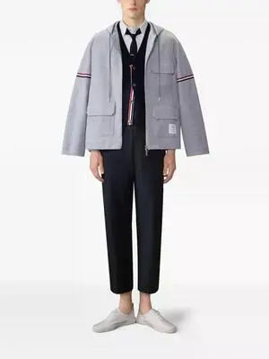 Thom Browne Zip-fastening Hooded Jacket