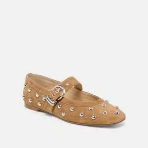 DOLCEVITA Mikel Studded Suede Ballet Flats
