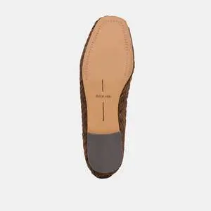 DOLCEVITA Koy Woven Suede Ballet Flats - Dk Brown Suede