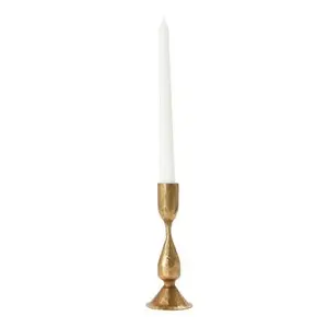 STORIED HOME Round Hand-forged Metal Taper Holder