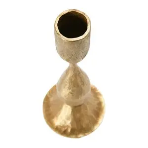 STORIED HOME Round Hand-forged Metal Taper Holder