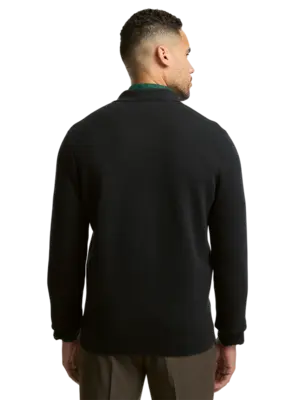 PAUL FREDRICK Cotton Notch Lapel Cardigan Sweater